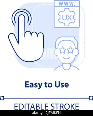 Build website light blue concept icon Stock Vector Image & Art - Alamy