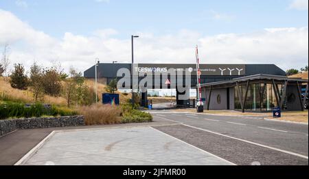 The Teesworks gatehouse site in Redcar,England,UK Stock Photo - Alamy