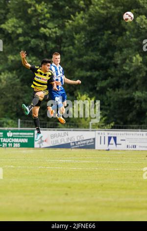 Gent's Bram Lagae pictured in action during a team building activity of ...