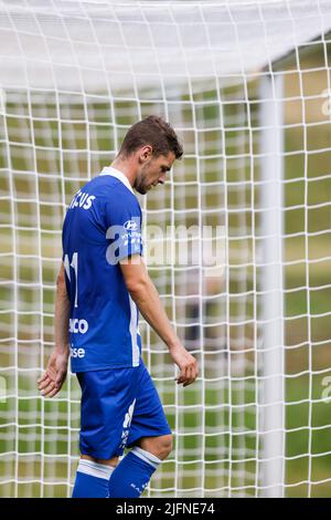 Gent's Hugo Cuypers pictured in action during a training session of JPL ...