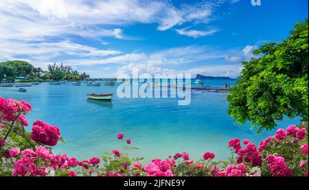 Landscape, transparent blue sea Stock Photo - Alamy