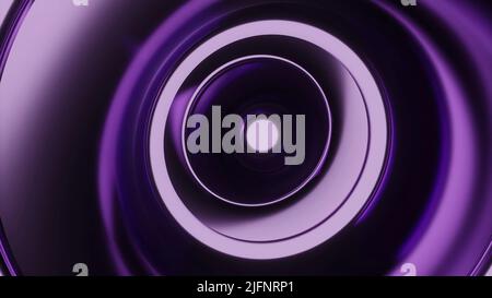 Moving 3d animation with hypnotic circles and illusion. Design. 3D ...