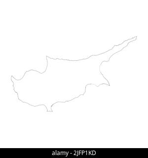 Nicosia, Nicosia, Cyprus high resolution vector map with editable paths ...