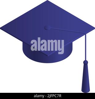 Isometric graduation diploma academic composition with isolated image ...