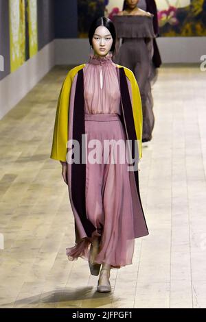 Paris, France. 04th July, 2022. A model walks on the runway at the Dior ...