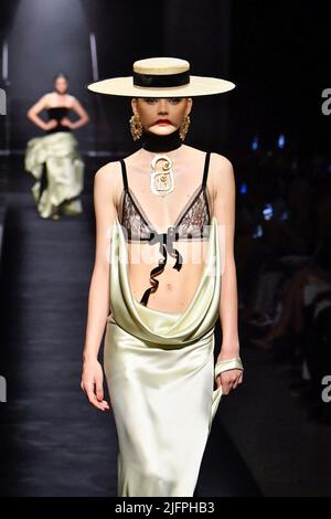 Paris, France. 04th July, 2022. A model walks on the runway at the Dior ...