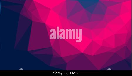 Abstract Low Polygon gradient background illustration. Low poly banner with triangle shapes ...