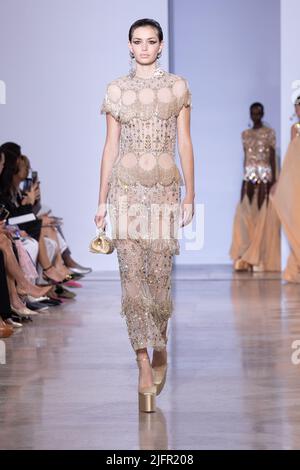 Paris, France, the 4th july 2022, fashion show Georges Hobeika, Couture ...