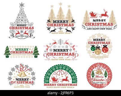 Collection of Vintage Gold Emblems - Set 1a Stock Vector Image & Art ...