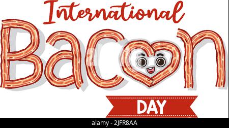 International bacon day banner illustration Stock Vector Image & Art ...