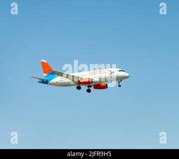 Azimuth airline Sukhoi Superjet 100-95 aircraft. Plane Sukhoi Jet 100 ...