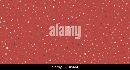 Red Terrazzo Stone Texture Seamless Pattern Design Stock Vector Image ...