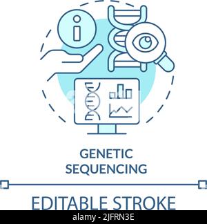 Genetic sequencing concept icon Stock Vector Image & Art - Alamy