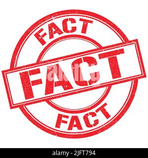FACT text written on red round stamp sign Stock Photo - Alamy
