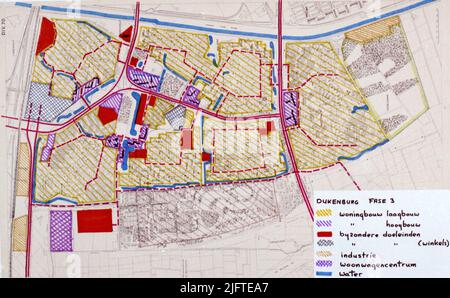 A map of Dukenburg, phase 1 Stock Photo - Alamy