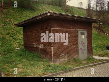 Transformator house (transformer house) from before 1940 Stock Photo ...