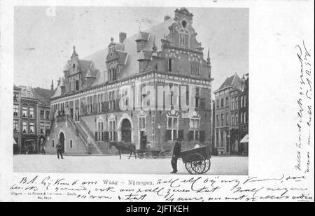 The Waaggebouw, with the Kannenmarkt on the right Stock Photo - Alamy