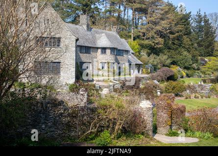 A beautiful house and gardens of Coleton Fishacre in Devon Stock Photo ...