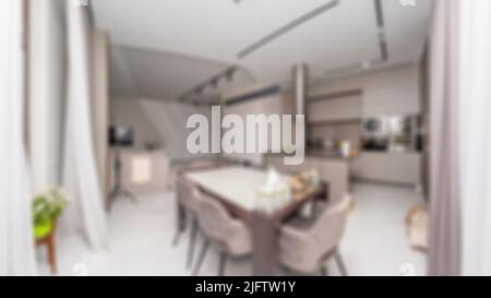 Defocused and Blur Photo of Luxury and Modern Bedroom Hotel Appartment ...