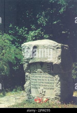 Varna. A memorial plaque of Vladislav III Jagelo Stock Photo - Alamy