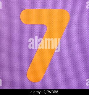 Foam number seven 7 Stock Photo - Alamy
