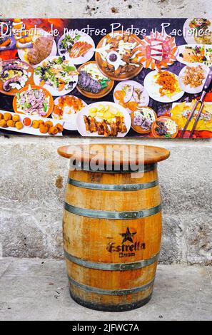 traditional spanish tapas for lunch table, mini sandwiches food set ...