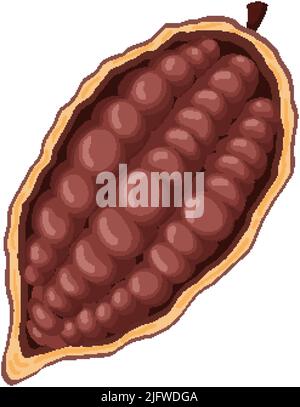 Cocoa tree pod icon cartoon vector. Farm leaf Stock Vector Image & Art ...