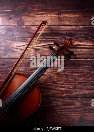 Beautiful classic violin, closeup view. Musical instrument Stock Photo ...