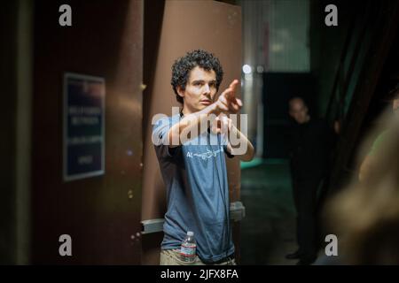 WHIPLASH, director Damien Chazelle, on set, 2014. ph: Daniel McFadden ...
