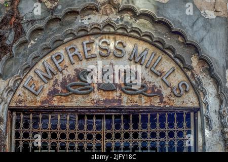 Closed Doors of Empress Mills, Nagpur, Maharashtra, India, Asia Stock ...