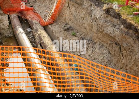 Repair of the heating plant system with the laying of new underground ...