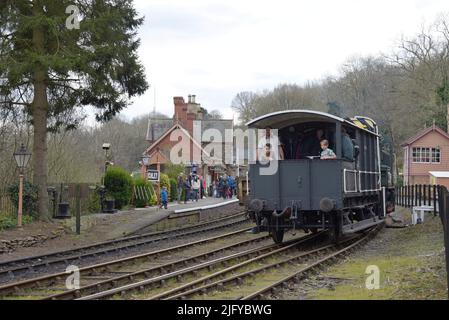 People riding in a "Toad" ex Great Western Railway guards van at ...