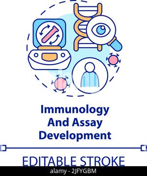 immunology research biomedical color icon vector illustration Stock Vector Image & Art - Alamy