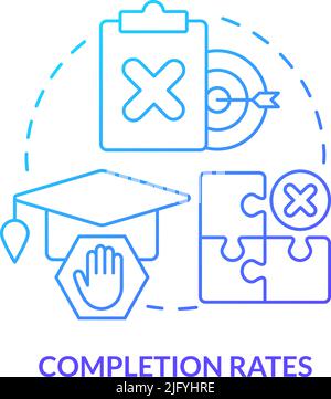 Completion rates concept icon Stock Vector Image & Art - Alamy