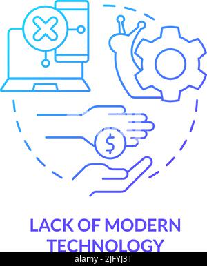 Lack of modern technology concept icon Stock Vector Image & Art - Alamy