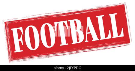 FOOTBALL text written on red trapeze stamp sign Stock Photo - Alamy
