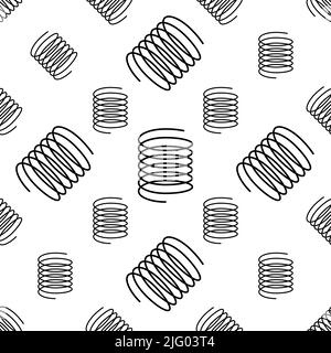 Coil Spring Icon, Helical Spring, Energy Storing And Releasing ...