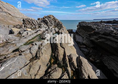 Triangle Point is a small promontory of overturned Middle Devonian ...