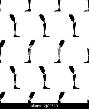 Prosthetic leg pattern vector Stock Vector Image & Art - Alamy