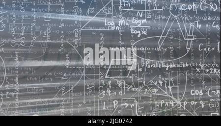 Image of mathematics formulas on grey background Stock Photo - Alamy