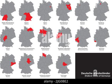 Vector map Berlin district detailed plan of the city, districts and ...