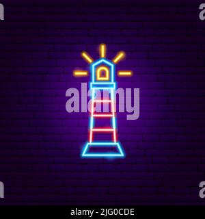 Lighthouse neon sign Stock Vector Image & Art - Alamy