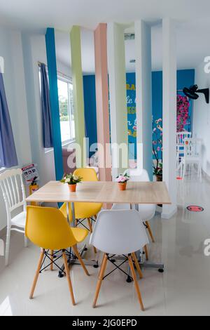 beautiful cafeteria full of color to enjoy in good company Stock Photo ...
