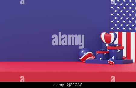 modern mockup podium display, united states of america display banner ...