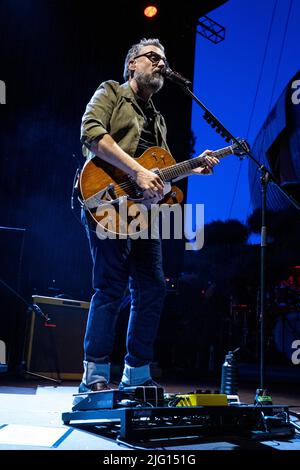 The Italian singer Brunori SAS performs live in Rome. (Photo by Stefano ...