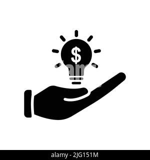 Light bulb icon with dollar. Suitable for entrepreneur icon, business ...