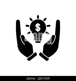 Light bulb icon with dollar. Suitable for entrepreneur icon, business ...