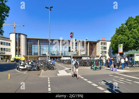 Heidelberg, Germany - July 2022: Entrance of Heidelberg main train ...