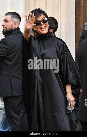Kris Jenner attending the Balenciaga show during PFW Haute Couture in ...