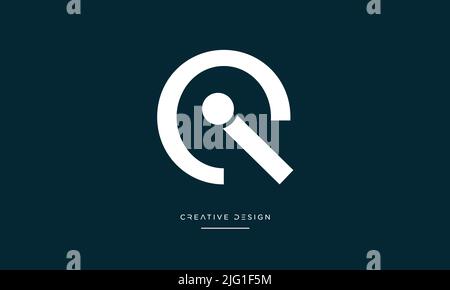 QI, IQ, I or Q Alphabet Letters Abstract Icon Logo Stock Vector Image ...
